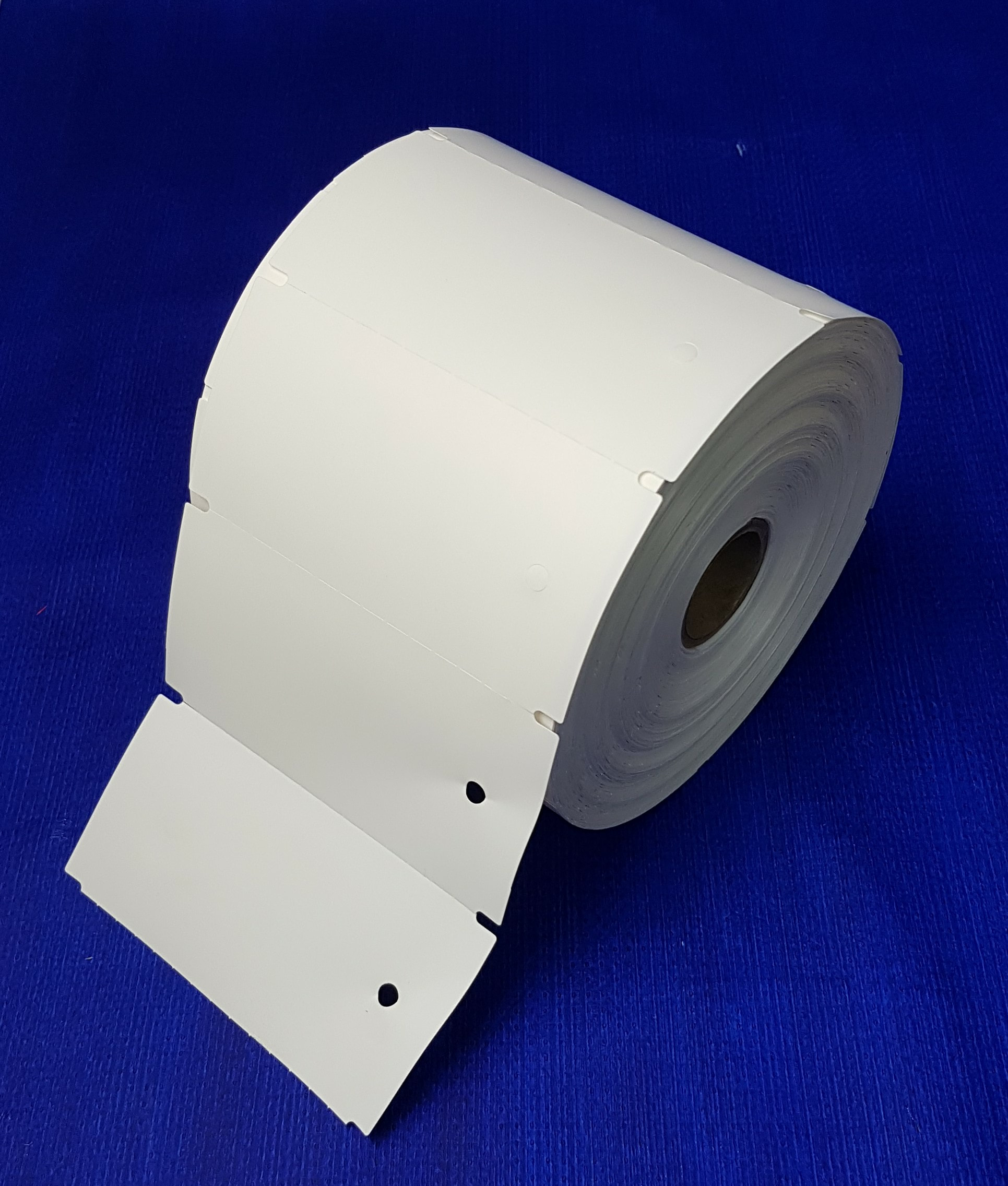 Non-Adhesive Parts Tags (Punched hole) 1000 per roll - White - Spenic ...